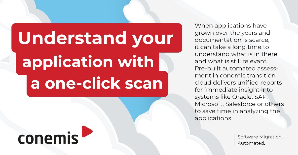 Understand your application with a one-click scan | conemis